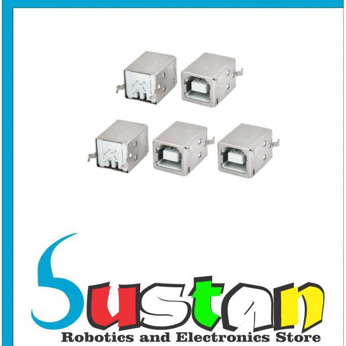 Jual Usb 2.0 Type B Printer 4P Straight Pin Female Socket Connector ...