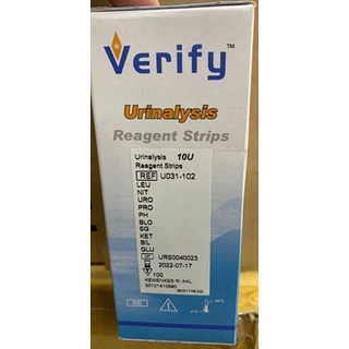 Jual Verify Urinalysis Reagent strips 10U/Test Urine 10 parameter ...