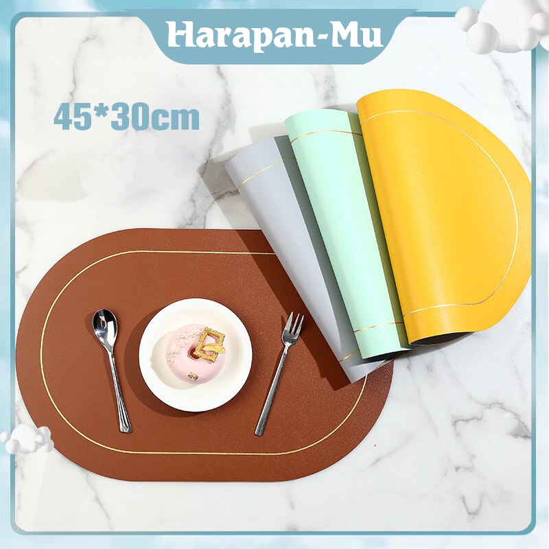 Jual Alas Piring Meja Makan Tahan Panas Table Mat 45x30cm Tatakan ...
