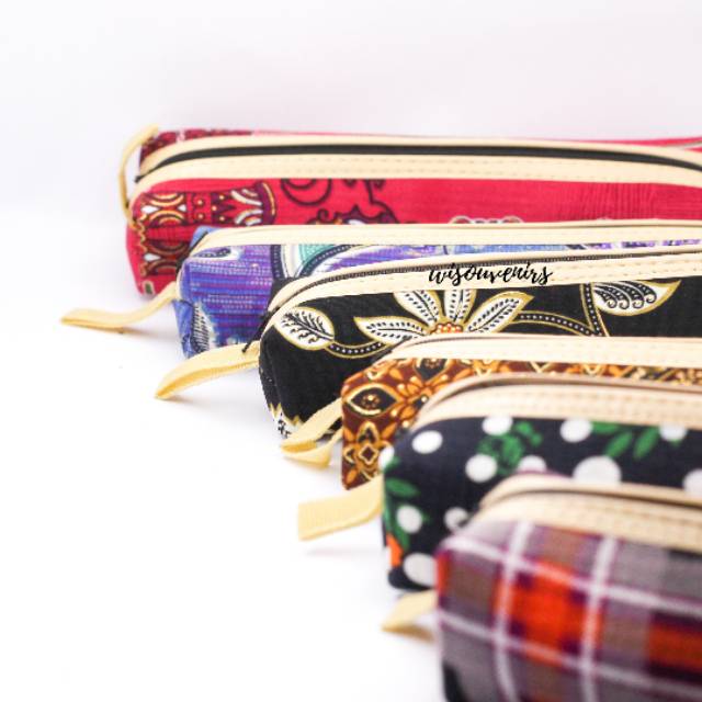 Jual Souvenir pernikahan tempat pensil batik khas jogja 19 x 7 cm souvenir tempat pensil murah ...