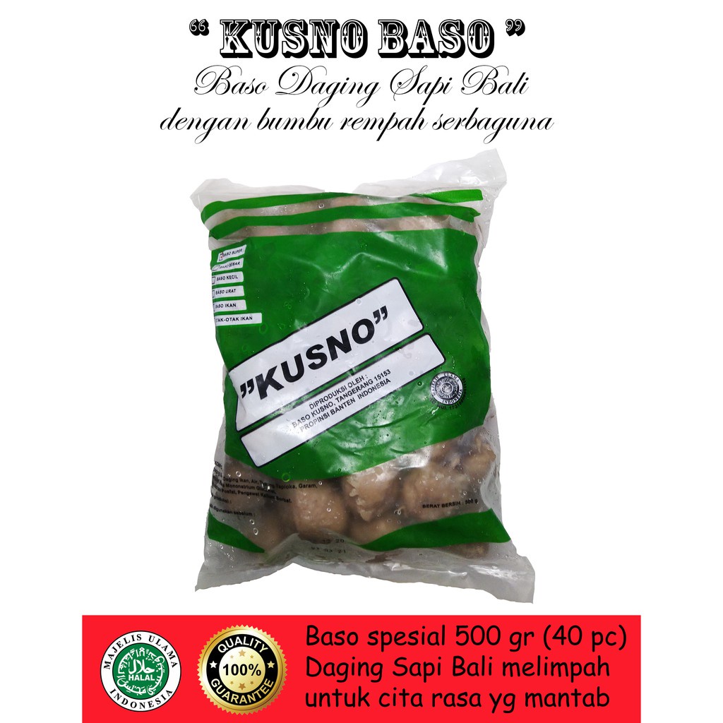 Jual Baso Kusno 500 Gram | Shopee Indonesia