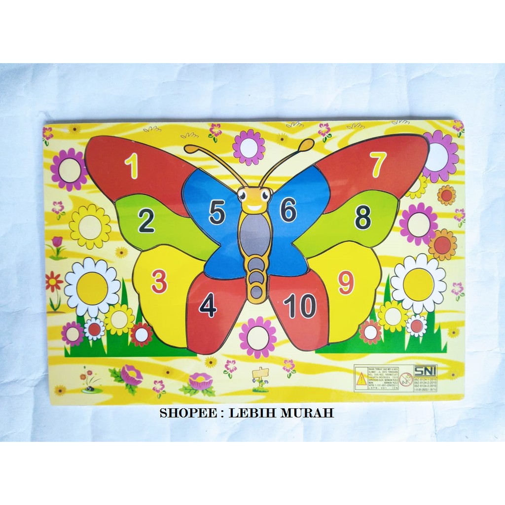 Jual Mainan Edukasi Anak Puzzle Kayu SNI Gambar Hewan Laut Binatang ...