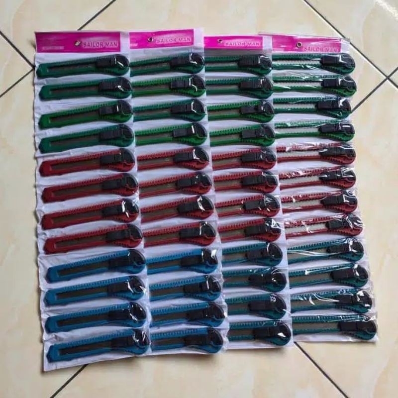 Jual CUTTER RENTENG MURAH MEREK RANDOM (12 PCS) | Shopee Indonesia