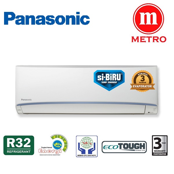 Jual AC PANASONIC 1 PK SI BIRU CS-LN9WKJ - KHUSUS MEDAN | Shopee Indonesia