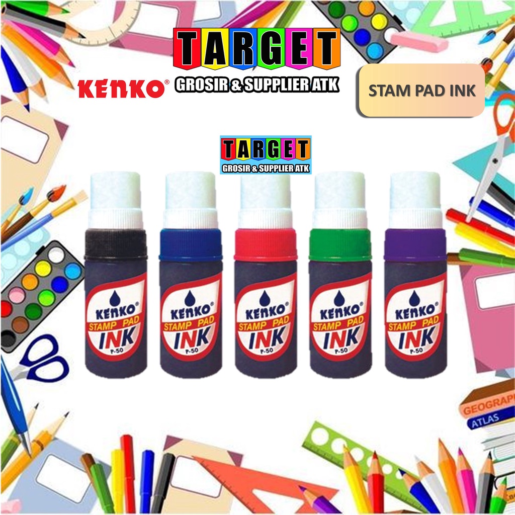 Jual KENKO STAMP PAD INK / TINTA STEMPEL / TINTA STEMPEL WARNA | Shopee ...