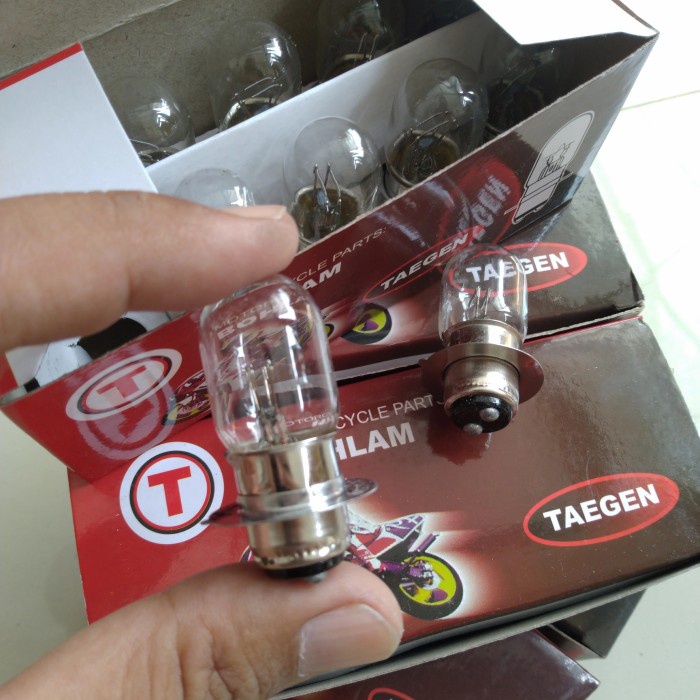 Jual Lampu Bohlam Depan Motor Bebek Matic T19 12V 25 Watt Head Lamp Kuning | Shopee Indonesia