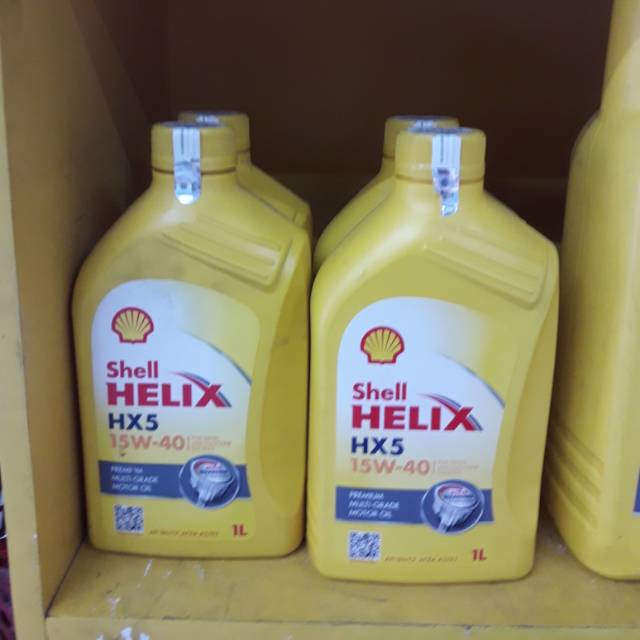 Jual SHELL HELIX HX5 15W-40 1 LITER (ASLI) | Shopee Indonesia