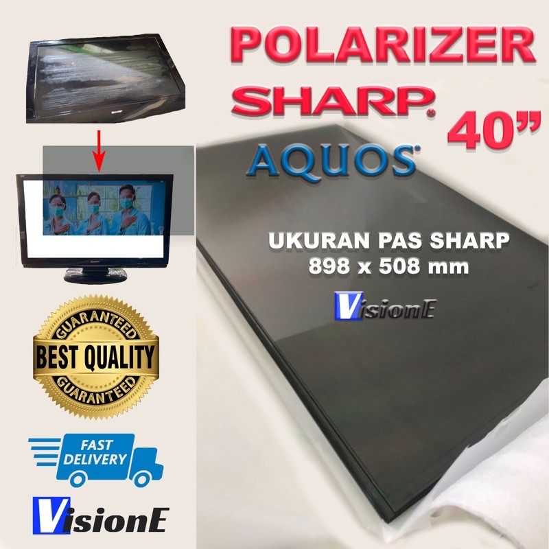 Jual Polarizer LCD 40 Inch Sharp Aquos Polariser Polarized LCD 40 Inch ...