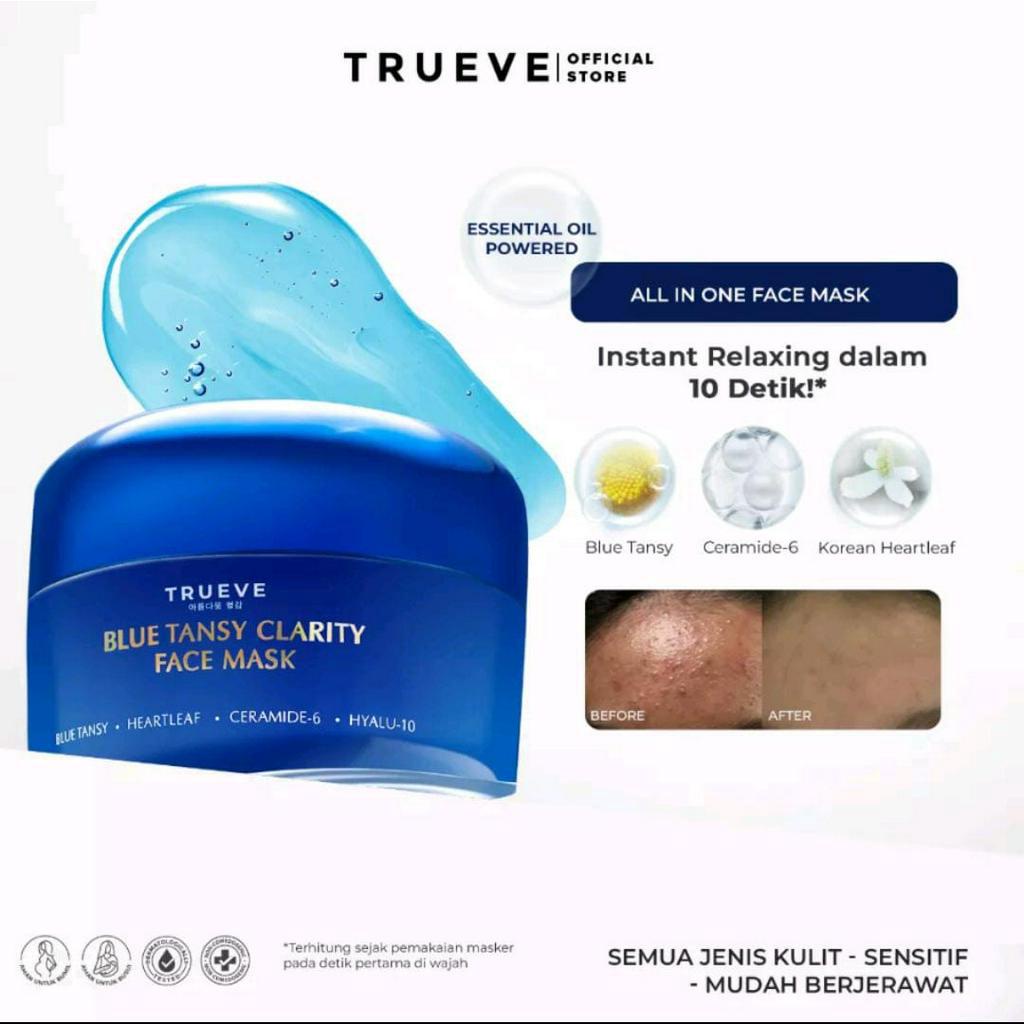 Jual Trueve Blue Tansy Clarity Face Mask 50 gr | Shopee Indonesia