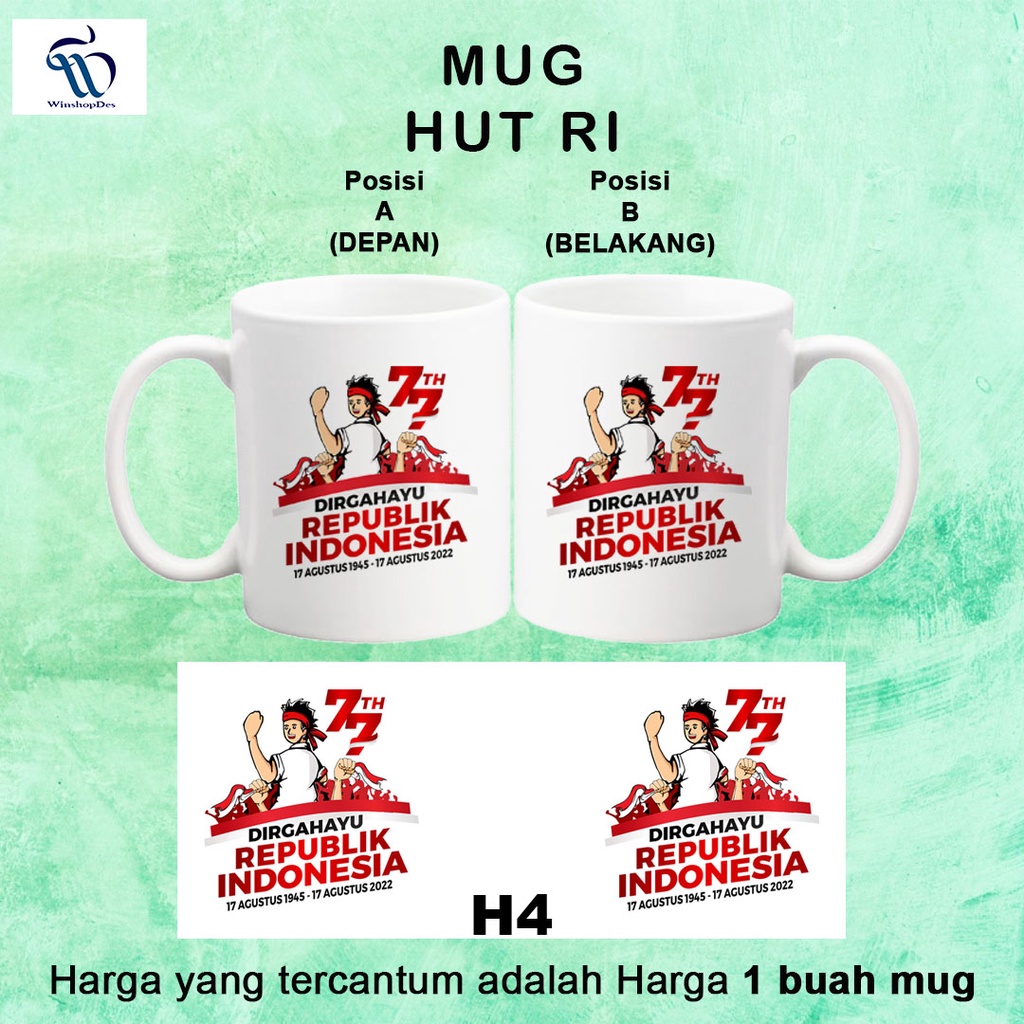 Jual MUG CUSTOM HUT RI / MUG KEMERDEKAAN / MUG 17 AGUSTUS (MUG STANDAR ...