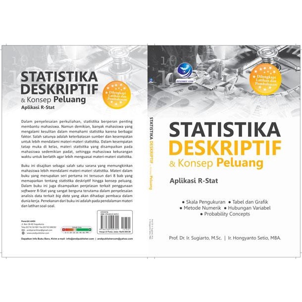 Jual Buku Statistika Deskriptif dan Konsep Peluang, Aplikasi R-Stat | Shopee Indonesia