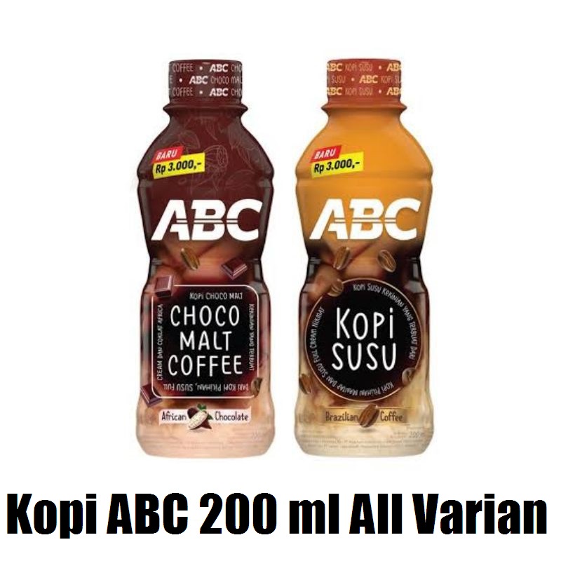 Jual Kopi ABC Coffee 200 ml All Varian | Shopee Indonesia