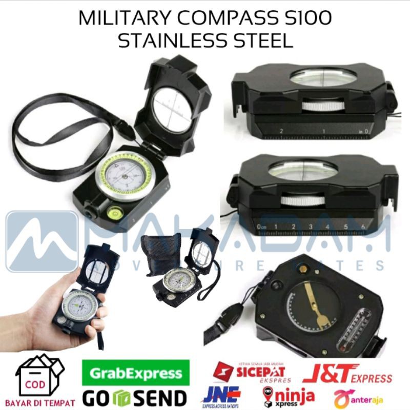 Jual Military compass kompas bidik prisma survuval | Shopee Indonesia