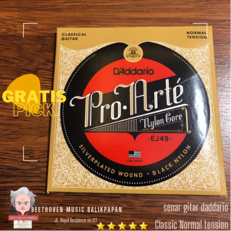 Jual Senar gitar klasik nilon Daddario pro arte hitam | Shopee Indonesia