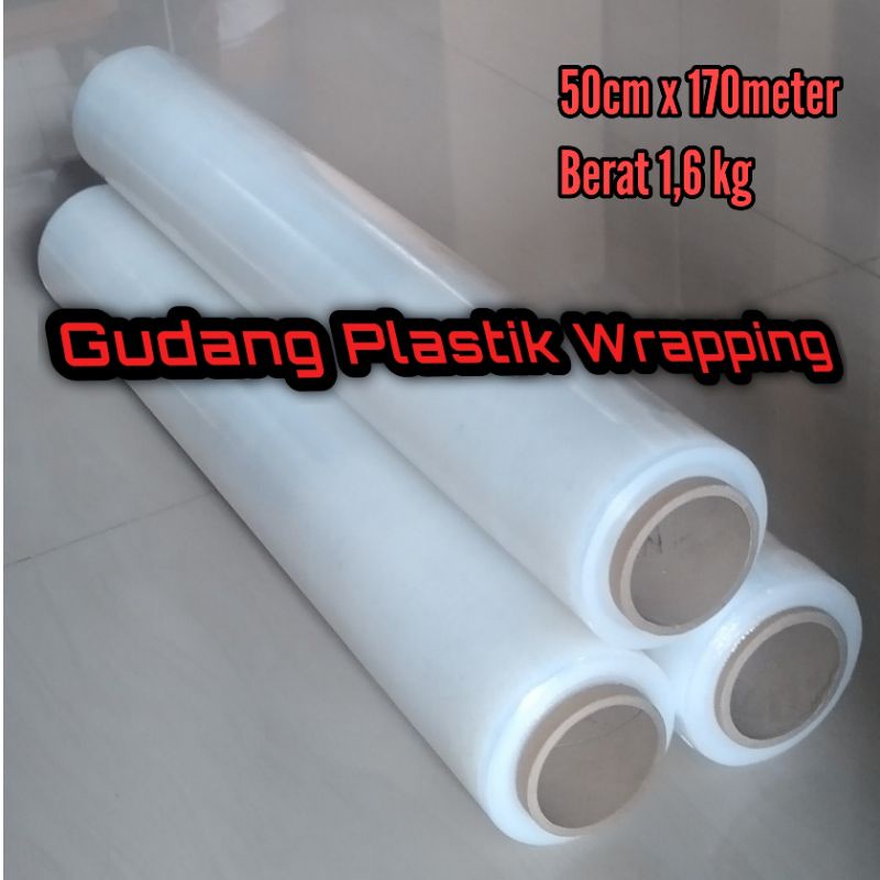 Jual PLASTIK WRAPPING LEBAR 50 CM x 200 METER STRETCH FILM PLASTIC WRAP ...