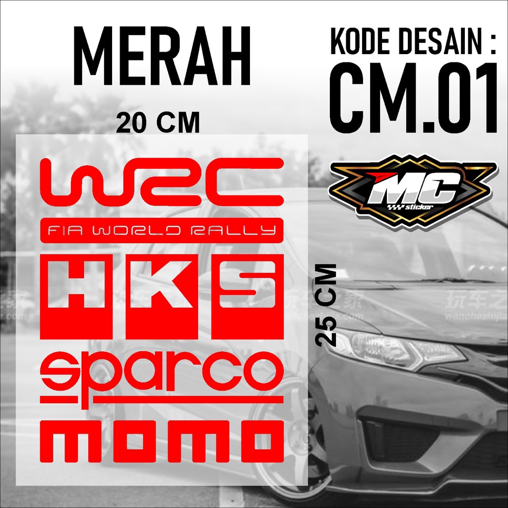 Jual MC Cutting Sticker CM 01 - Stiker Cutting Sticker Mobil Lis Strip ...