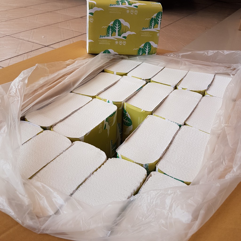 Jual Tissue Hand Towel See-U Multifold 1 dus isi 3000 Lembar | Shopee ...