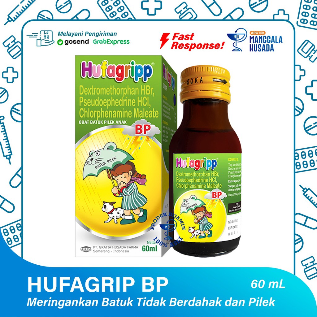 Jual HUFAGRIP BP SIRUP (HIJAU) 60 ML | Shopee Indonesia
