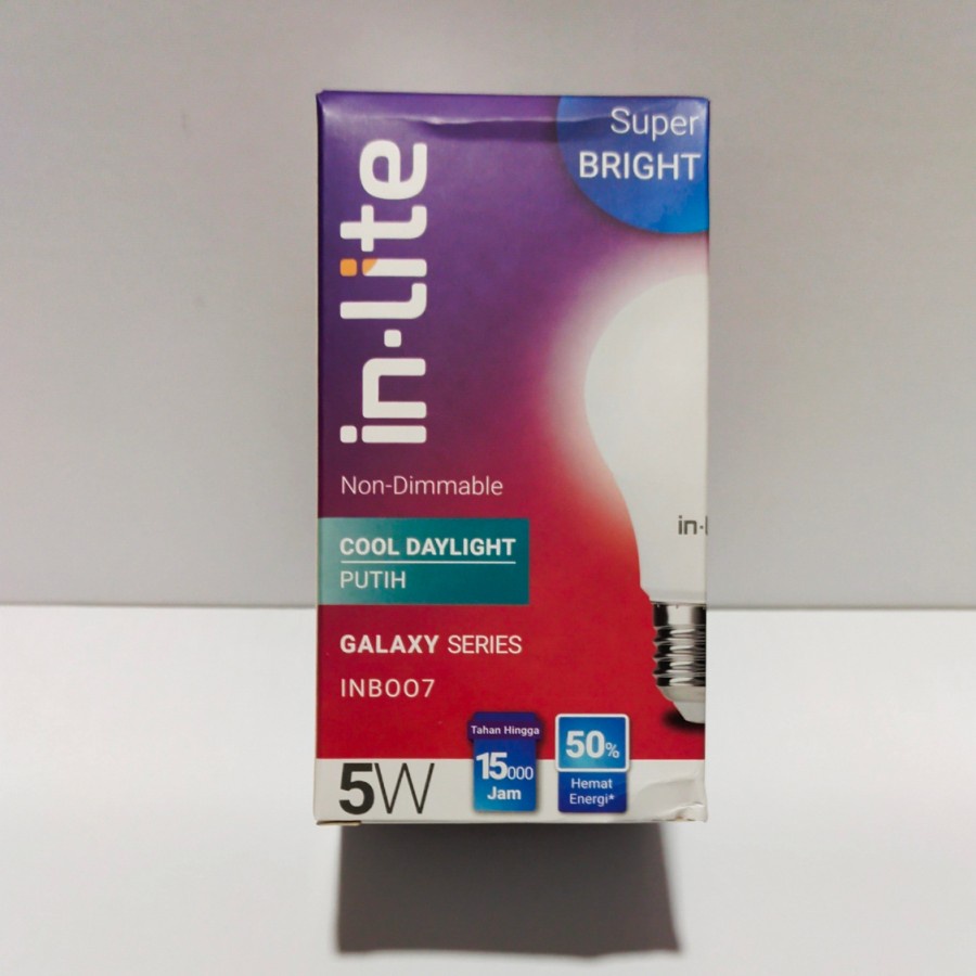 Jual LAMPU LED INLITE INB007 3W - 5W - 7W - 9W -12W - 15W - 18W PUTIH | Shopee Indonesia