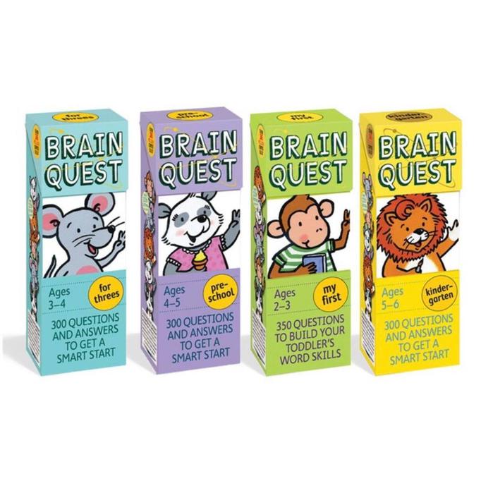 Jual Brain Quest Card Deck / Brainquest Question Flash Cards | Shopee ...