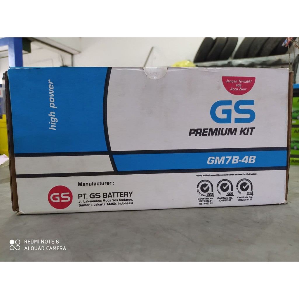 Jual Aki Basah GS Astra GM7B-4B Motor Tiger Accu 12v 7Ah | Shopee Indonesia