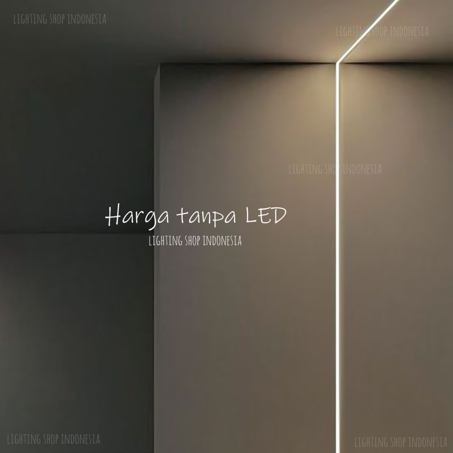 Jual Kap lampu batangan bentuk rata rumah strip led list rell cover ...