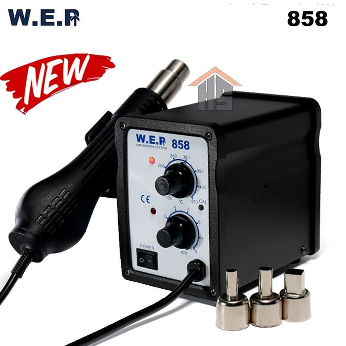 Jual WEP 858 SMD Rework Station - Solder Uap - Blower Uap Original ...
