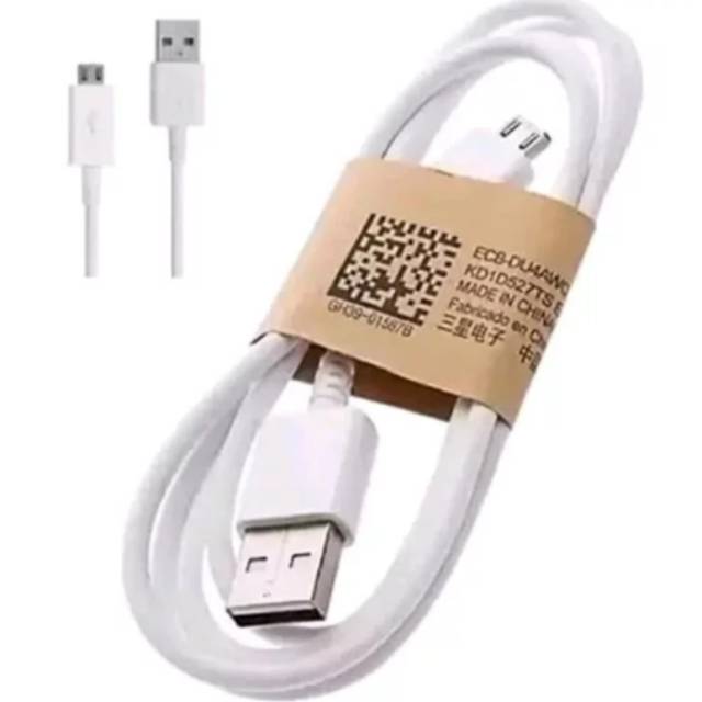 Jual Kabel Data Micro USB Cable panjang 1M 1 Meter Bentuk Bulat Putih ...