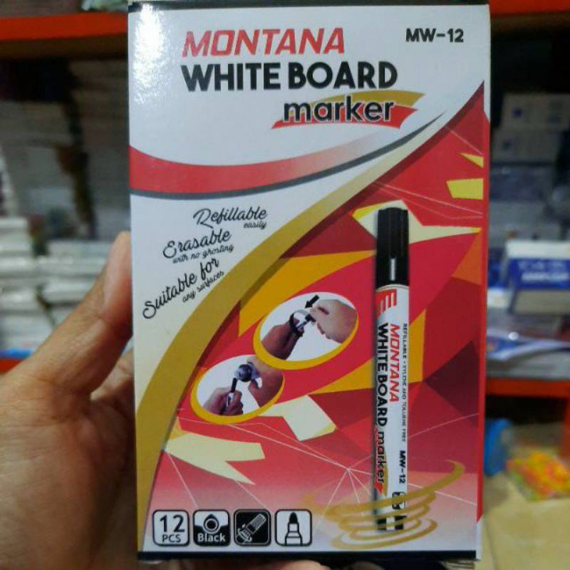 Jual spidol montana whiteboard/sepidol papan tulis/ bisa dihapus ...