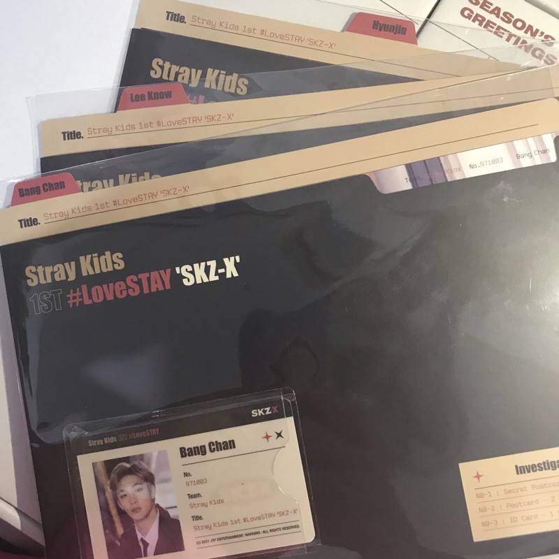 Jual Stray Kids SKZ-X 1st Fanmeeting Official Merch Postcard and ID ...