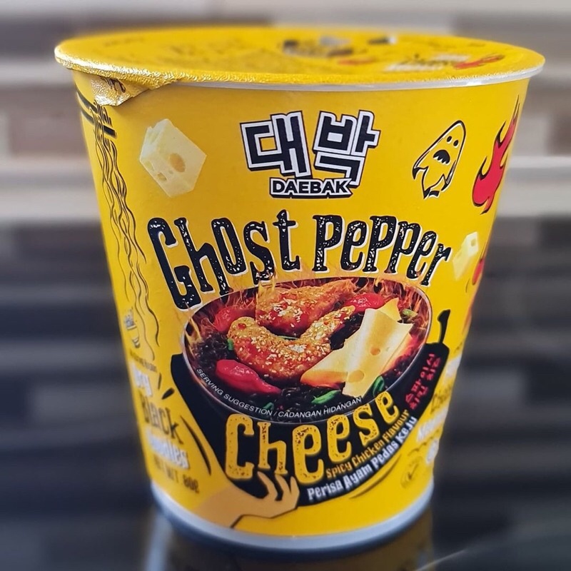 Jual DAEBAK Ghost Pepper Cheese Spicy Chicken Cup Noodles 80g | Shopee ...