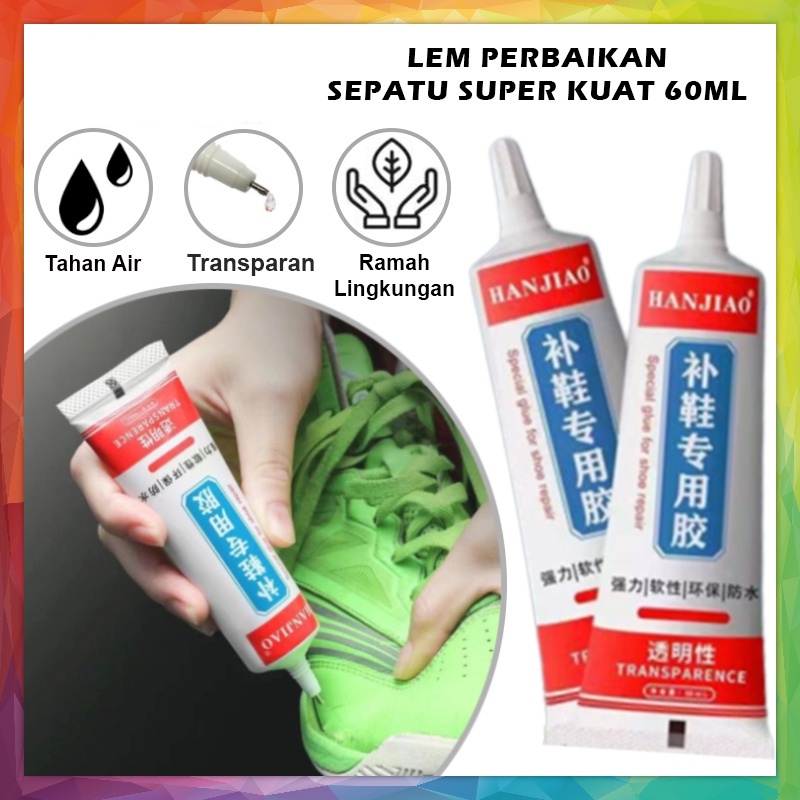 Jual Lem Sepatu Tahan Air Super Kuat 60ML Tanpa Bekas Dan Tidak Bau ...