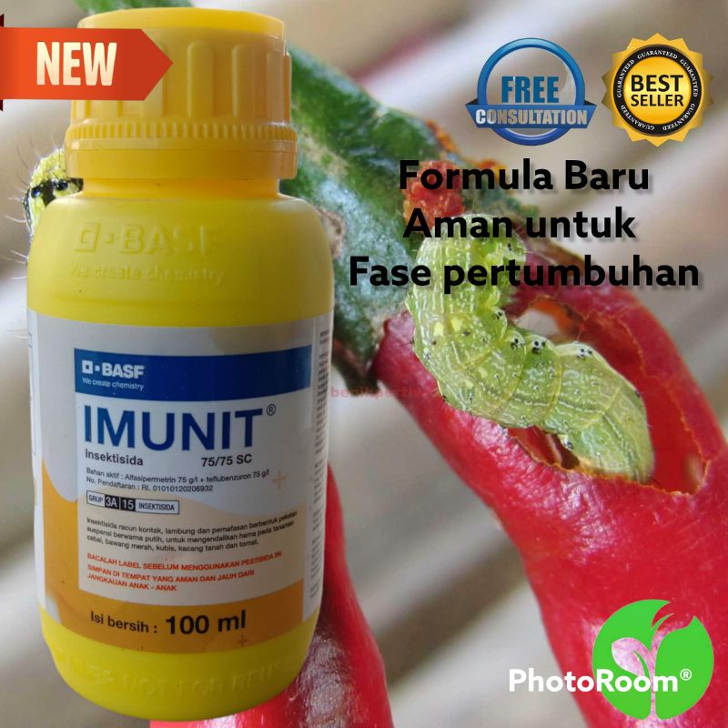 Jual Insektisida IMUNIT 75/75 SC 100 ML - AMPUH BASMI ULAT THRIPS ...