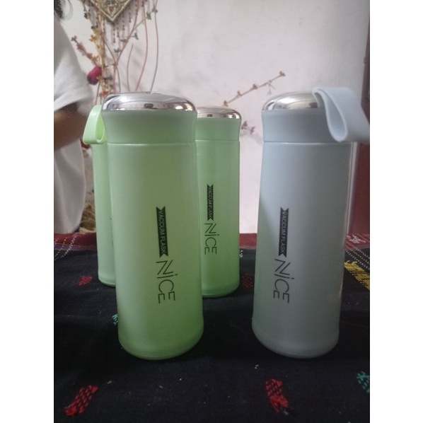 Jual botol minum botol kaca NICE 400ml | Shopee Indonesia