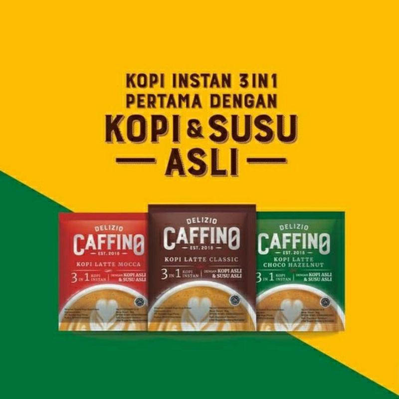 Jual Caffino Kopi Latte Renceng 10 Sachet Classic Mocca Choco Hazelnut ...