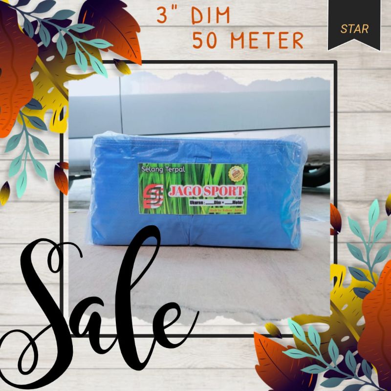 Jual SELANG TERPAL PLASTIK 3 DIM 50 METER/ SELANG SAWAH/ SELANG DRIP ...