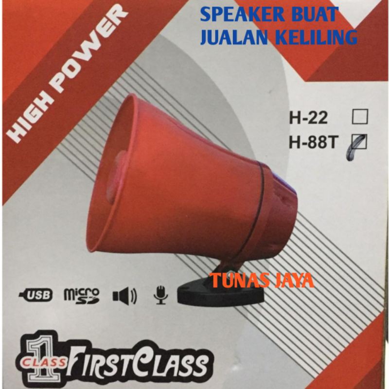 Jual SPEAKER FIRSTCLASS H88T COCOK BUAT JUALAN KELILING ROTI TAHU BULAT ...