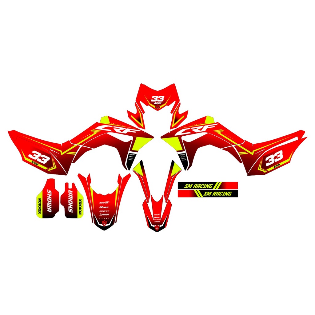 Jual Decal CRF Merah Hitam - Motif Simpel Termurah Promo Awal Tahun ...