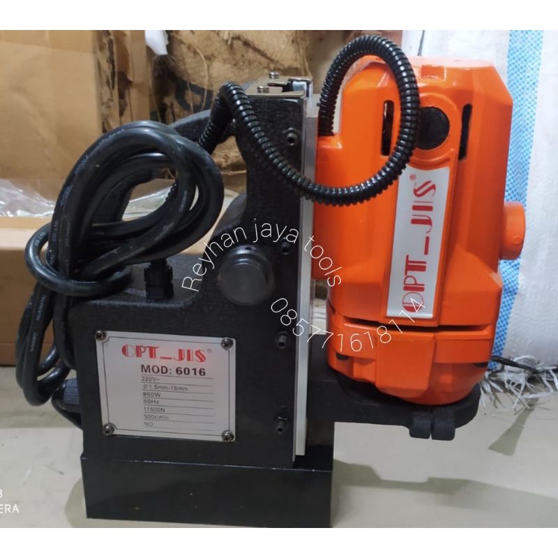 Jual Mesin bor magnet 16 mm 220 Volt OPT JIS Magnetik drill 1,5 - 16 mm ...