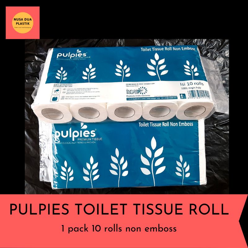 Jual Pulpies Toilet Roll Tissue Gulung tisu bathroom non emboss ...