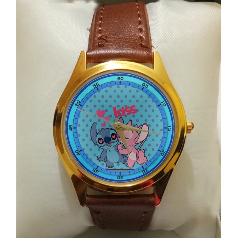 Jual Jam Tangan Kulit Custom Wanita LILLO STITCH Art 3 New | Shopee ...
