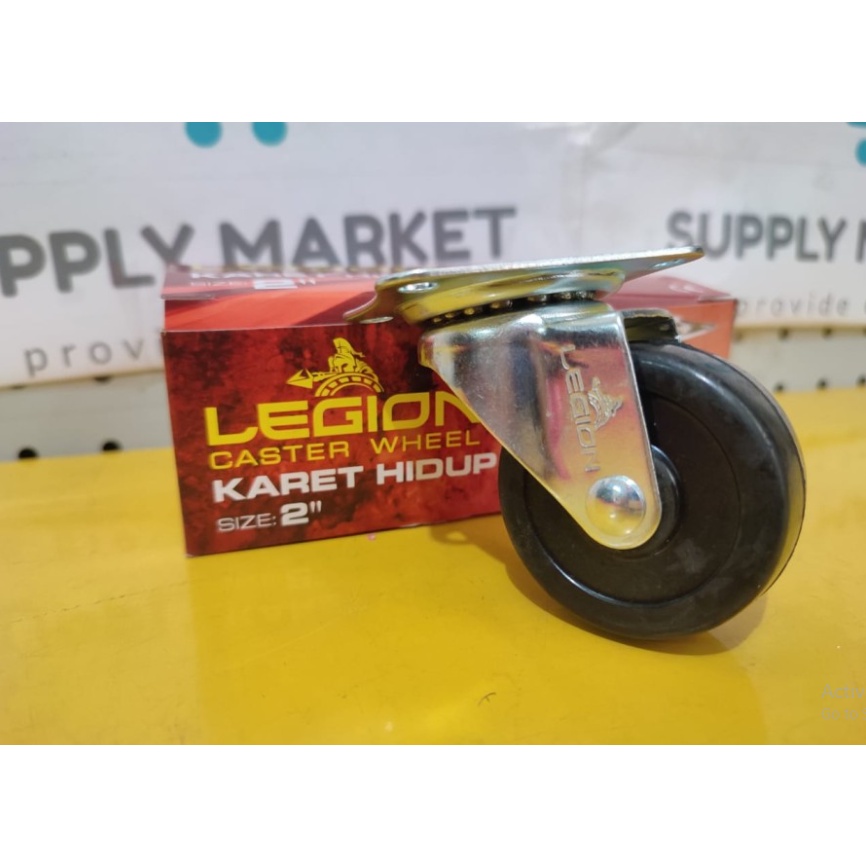 Jual RODA KARET CASTER BULAT 2 INCH DRAT ATAU RODA ETALASE ATAU RODA ...