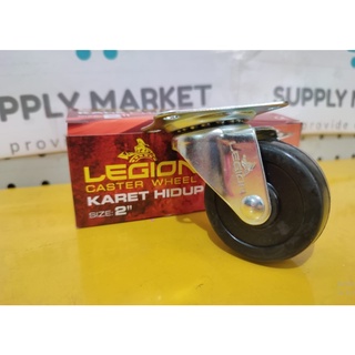 Jual RODA KARET CASTER BULAT 2 INCH DRAT ATAU RODA ETALASE ATAU RODA ...