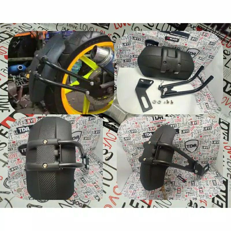 Jual mudguard universal mud guard CB 150 CBR 250 KTM DUKE R15 V3 R25 ...