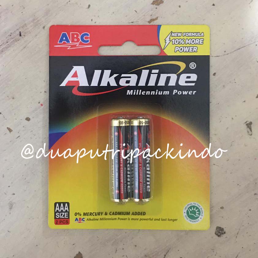 Jual Battery ABC Alkaline AA dan AAA (isi 2 pcs) | Shopee Indonesia