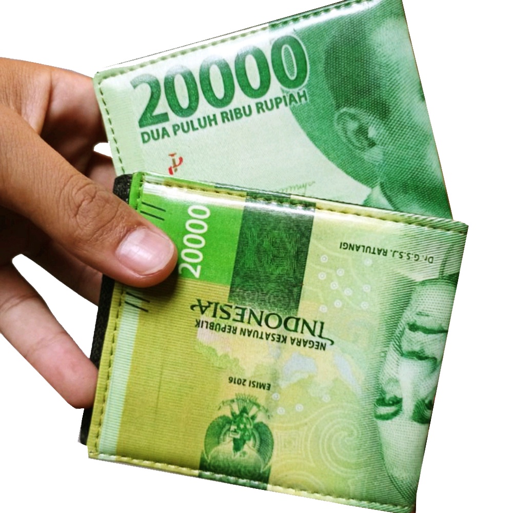 Jual 4.4 Gratis Ongkir Setiap Hari!! Dompet Pria Gambar Duit Uang ...
