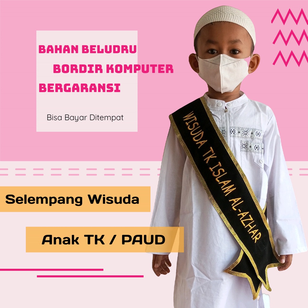 Jual Selempang Wisuda Anak TK PAUD Santri Tahfidz | Shopee Indonesia