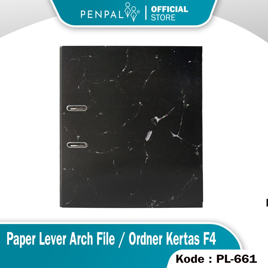 Jual Penpal Paper Lever Arch File / Ordner Kertas F4 PL-661 Marble ...