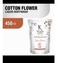 Jual k natural white sabun mandi cotton flower 450 ml | Shopee Indonesia