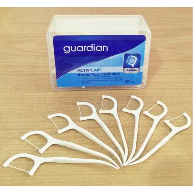 Jual Guardian Dental Floss Toothpick / benang gigi dengan tusuk gigi 2 ...
